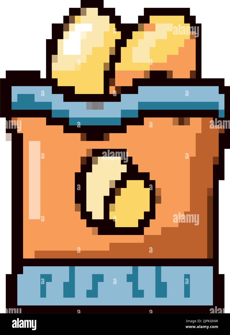 potato chips pixel art Stock Vector Image & Art - Alamy