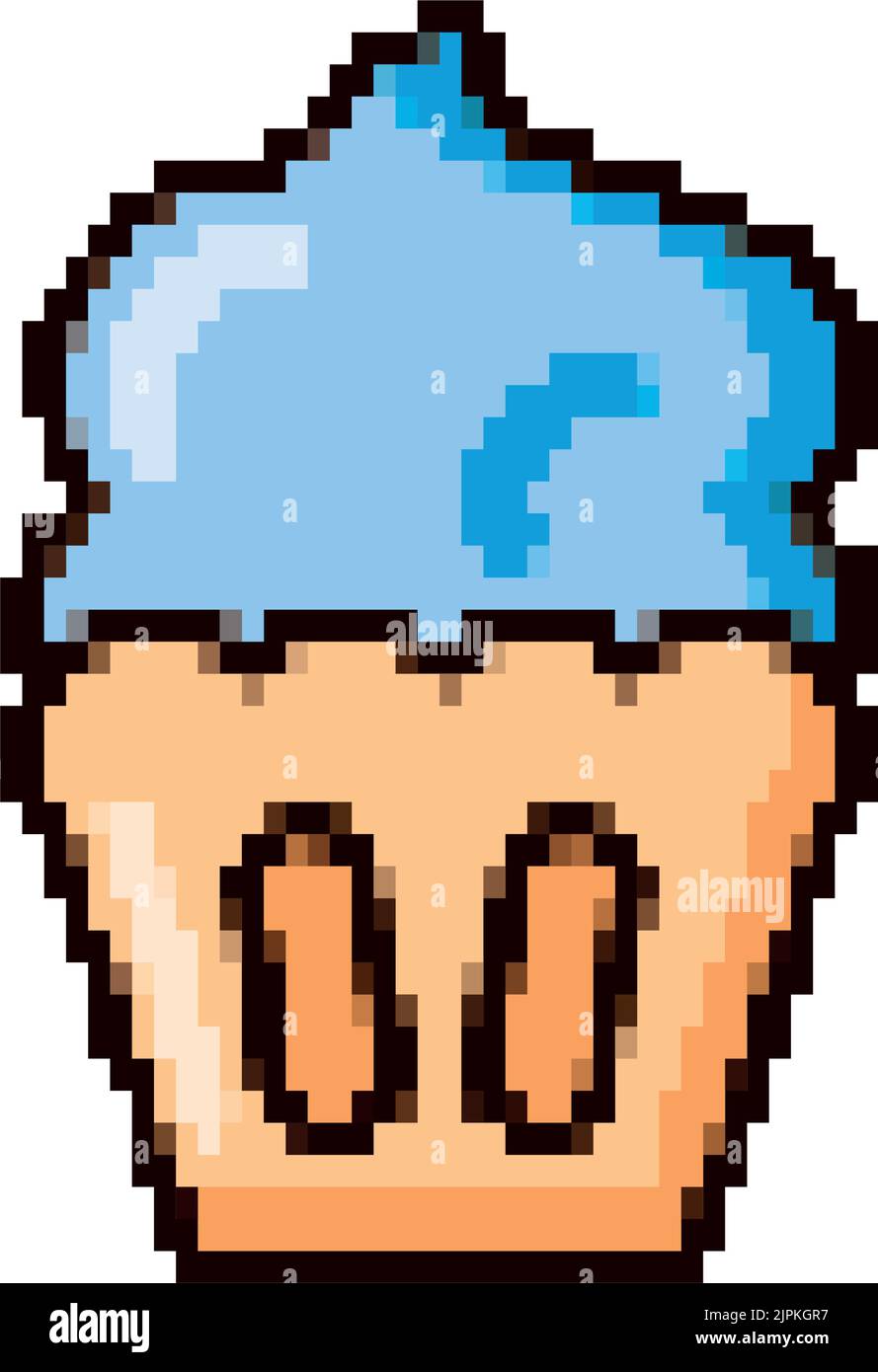cupcake pixel art Stock Vector Image & Art - Alamy