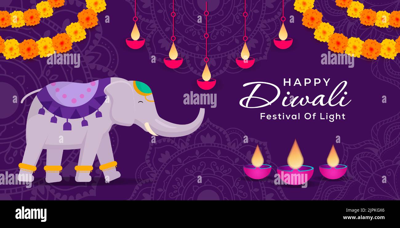 India traditional festival elephant Stock Vector Images - Alamy