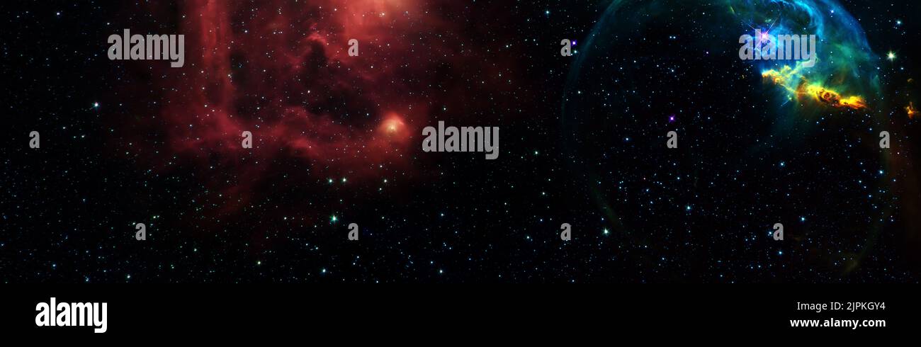 Mystical beautiful space. Unforgettable diverse space background ...