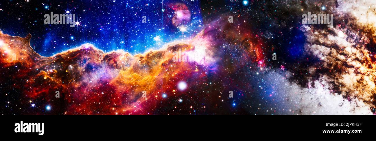 Mystical beautiful space. Unforgettable diverse space background ...