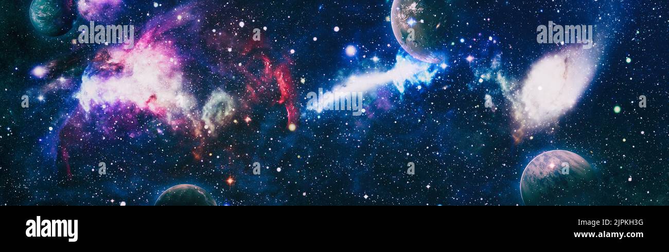 star particle motion on black background, starlight nebula in galaxy at ...