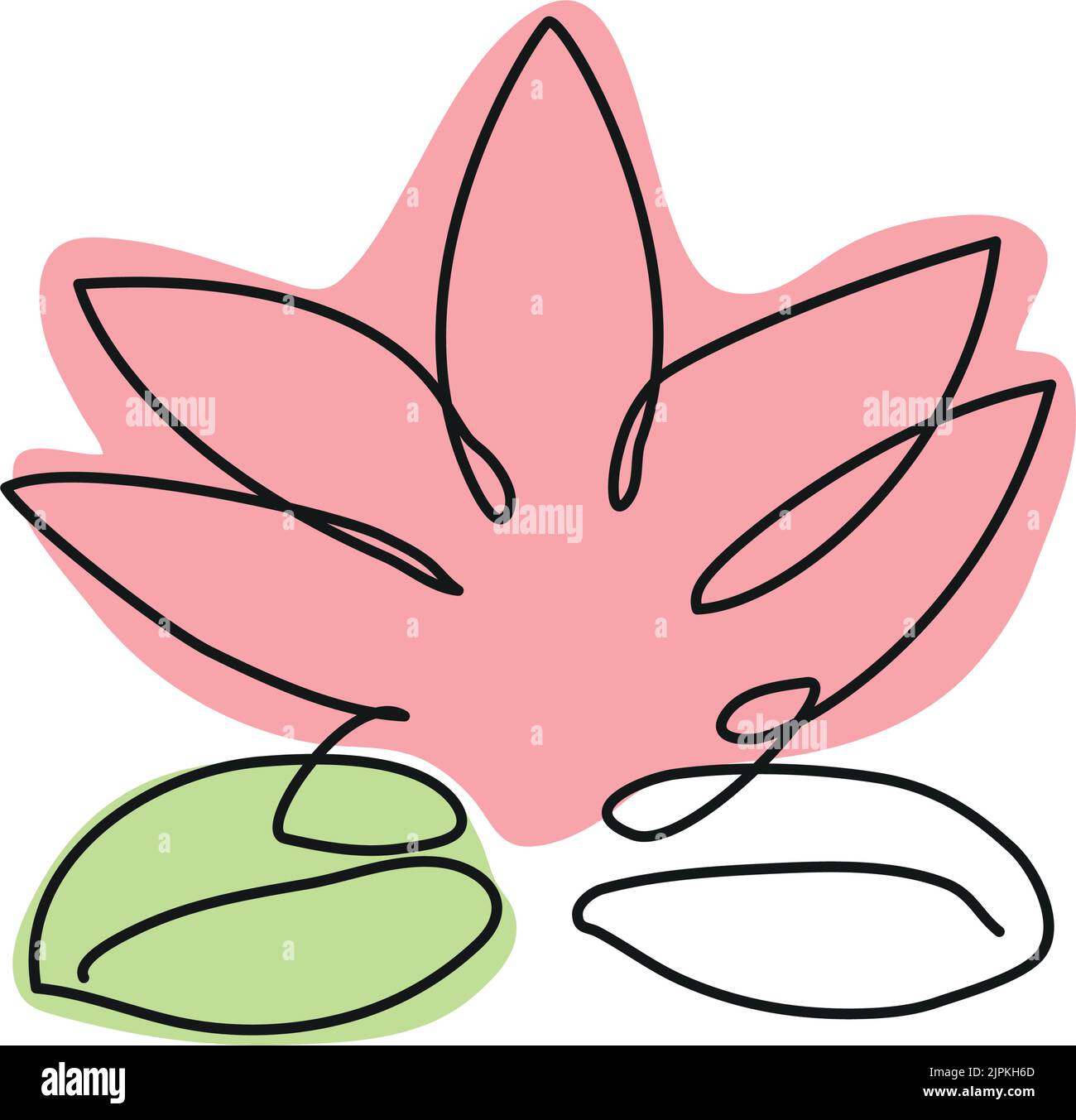 lotus flower one line Stock Vector Image & Art - Alamy