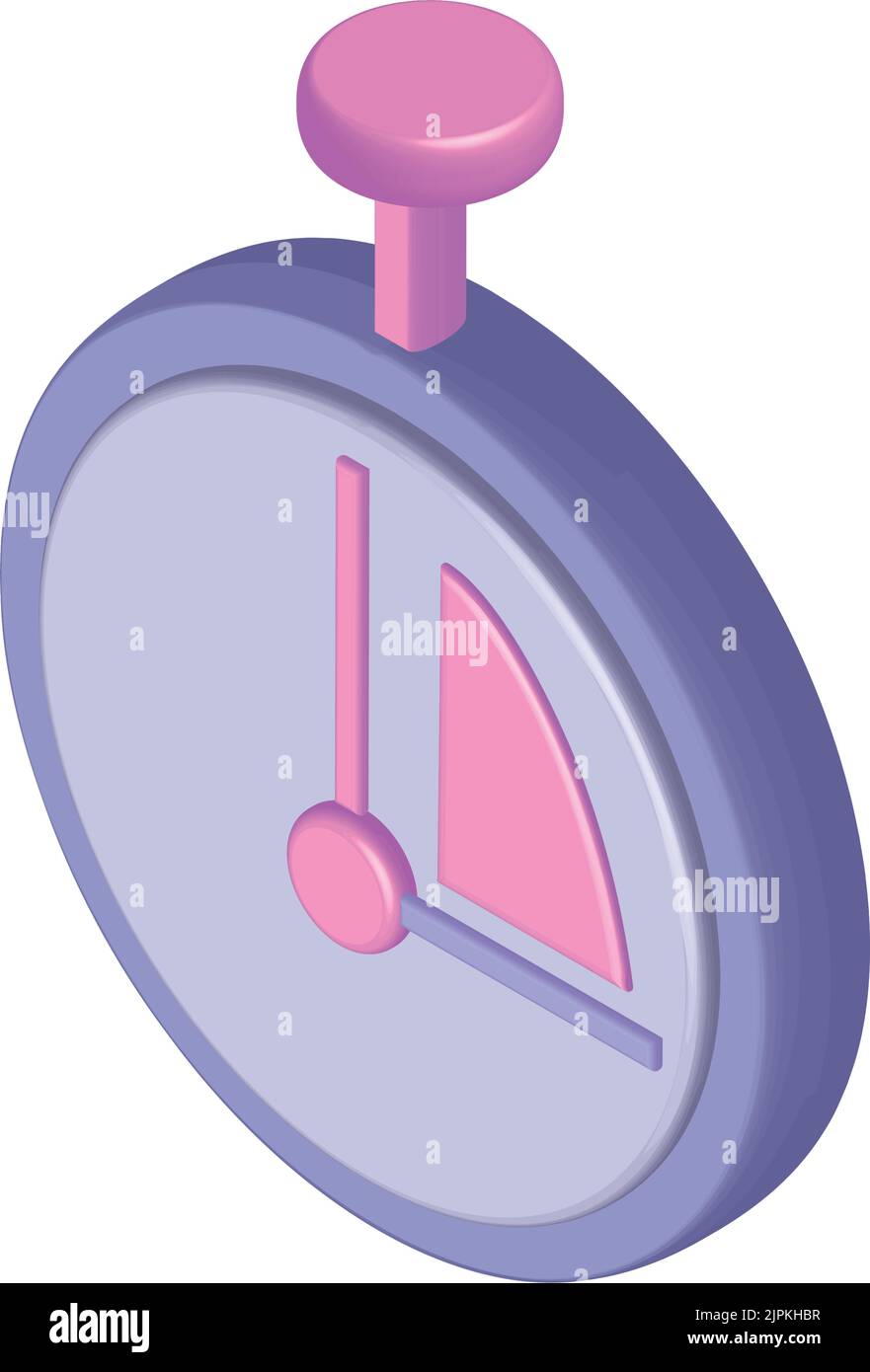 isometric stopwatch timer Stock Vector Image & Art - Alamy