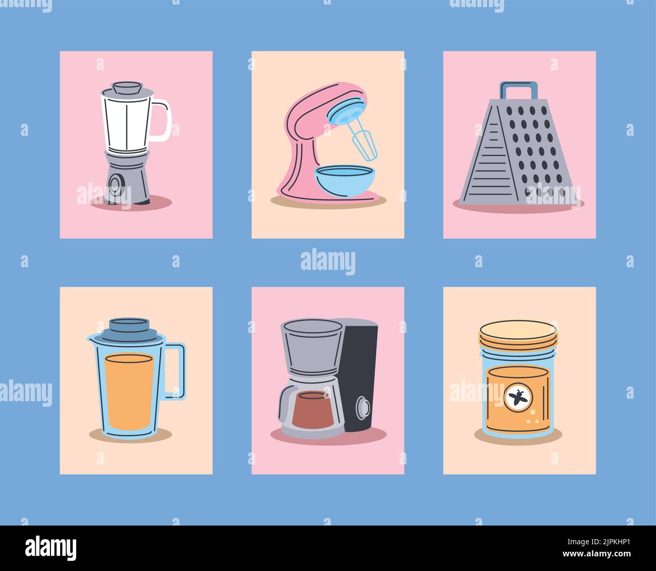 Jar grater on kitchen Stock Vector Images - Alamy