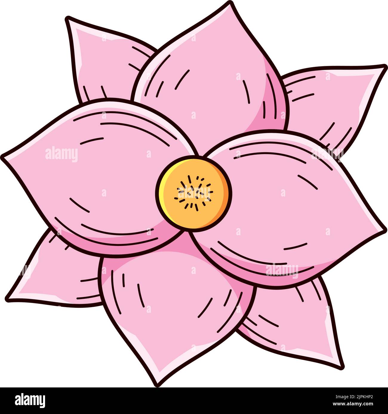 pink flower cartoon Stock Vector Image & Art - Alamy