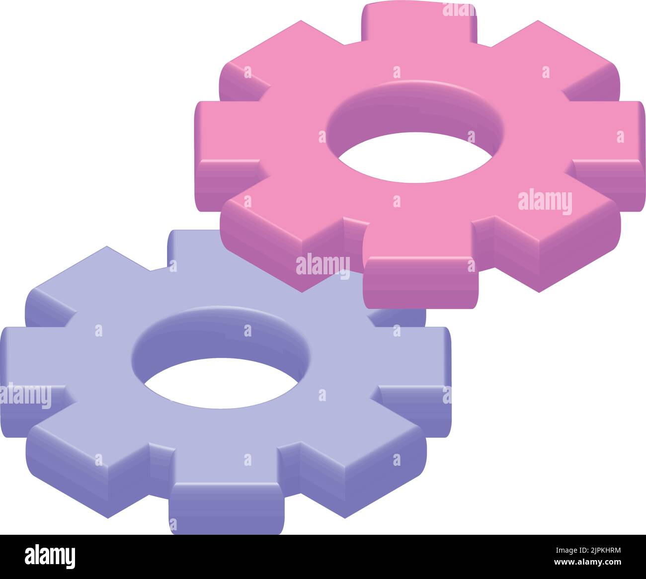 isometric gears icon Stock Vector Image & Art - Alamy