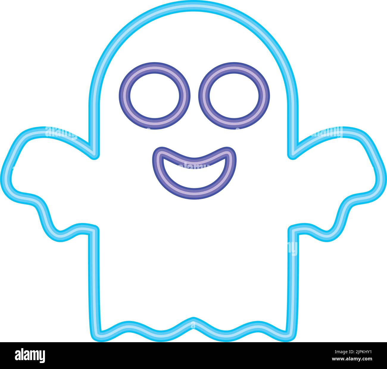 halloween ghost neon Stock Vector Image & Art - Alamy