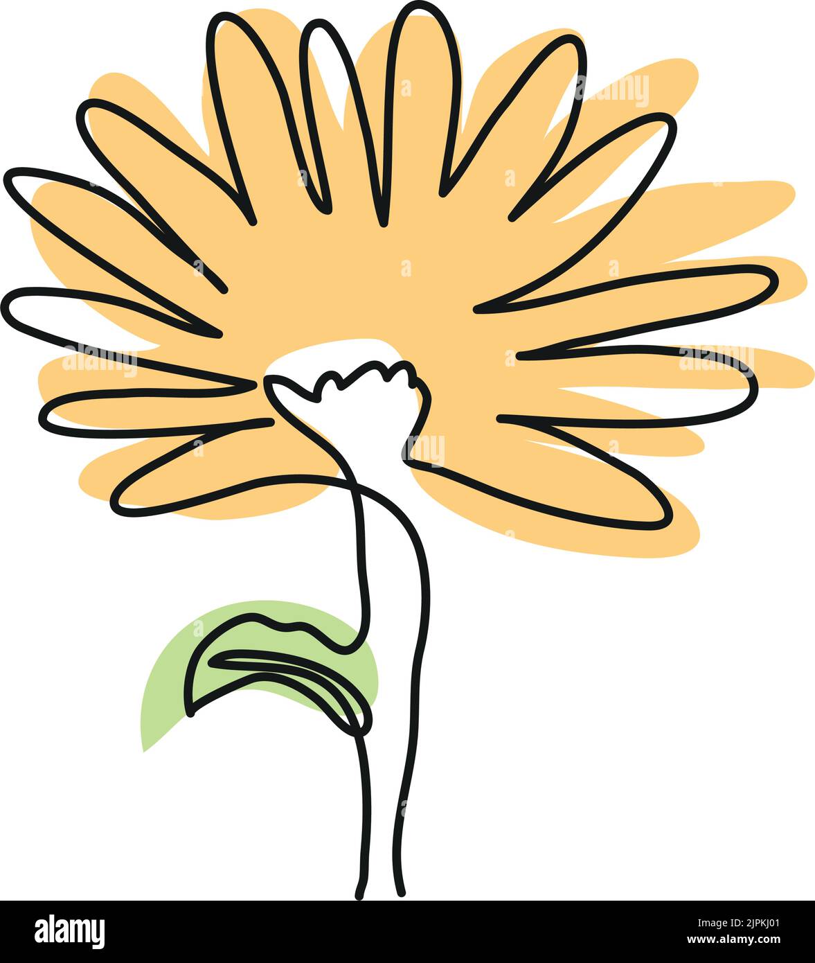 continuous line flower Stock Vector Image & Art - Alamy