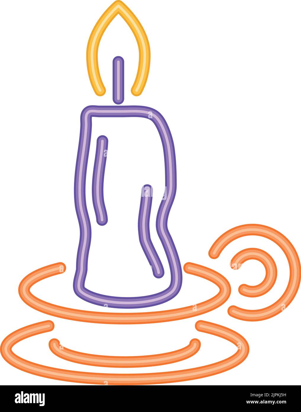neon candle light neon Stock Vector Image & Art - Alamy
