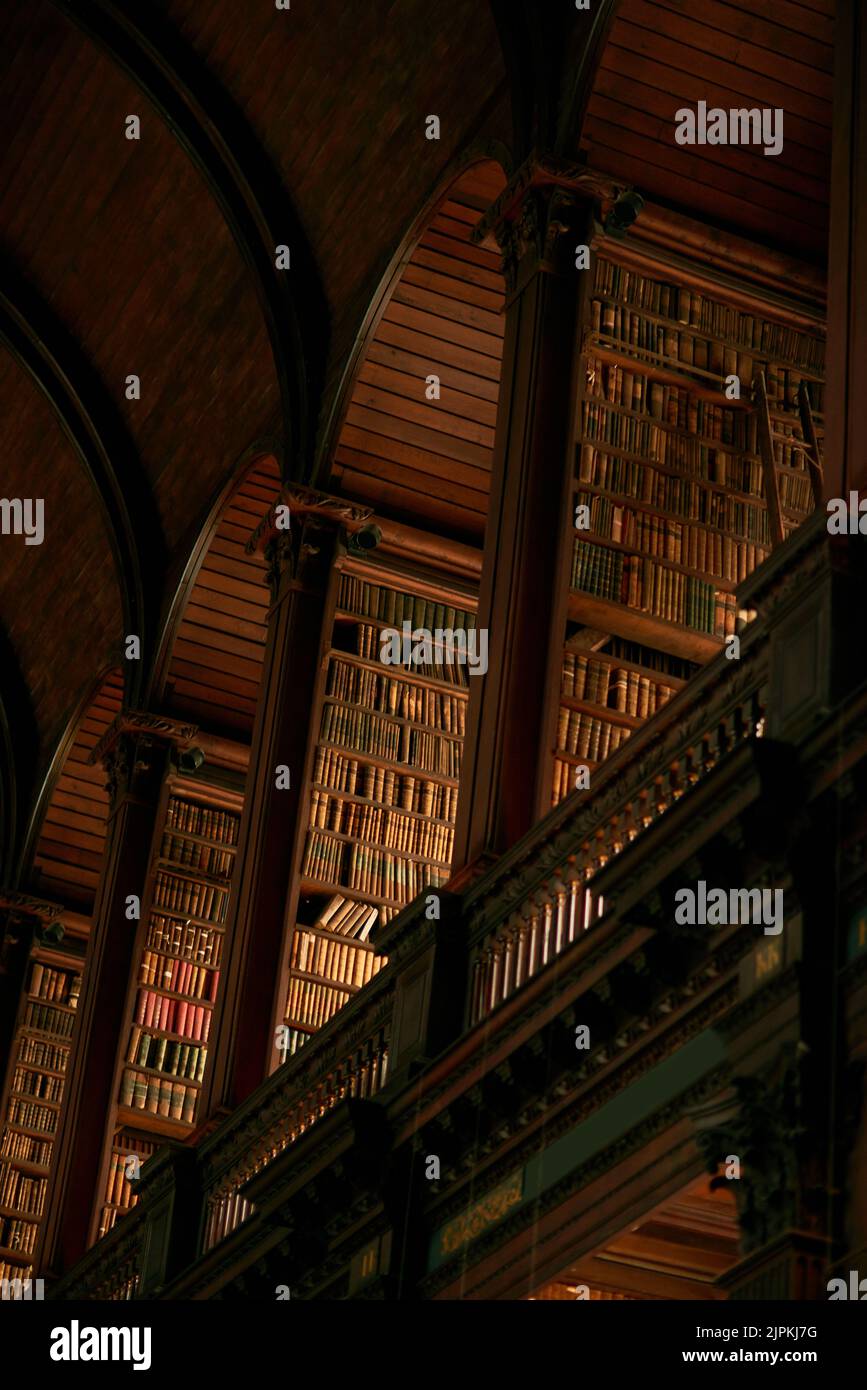 There are so many to choose from. a large, vintage library full of ...