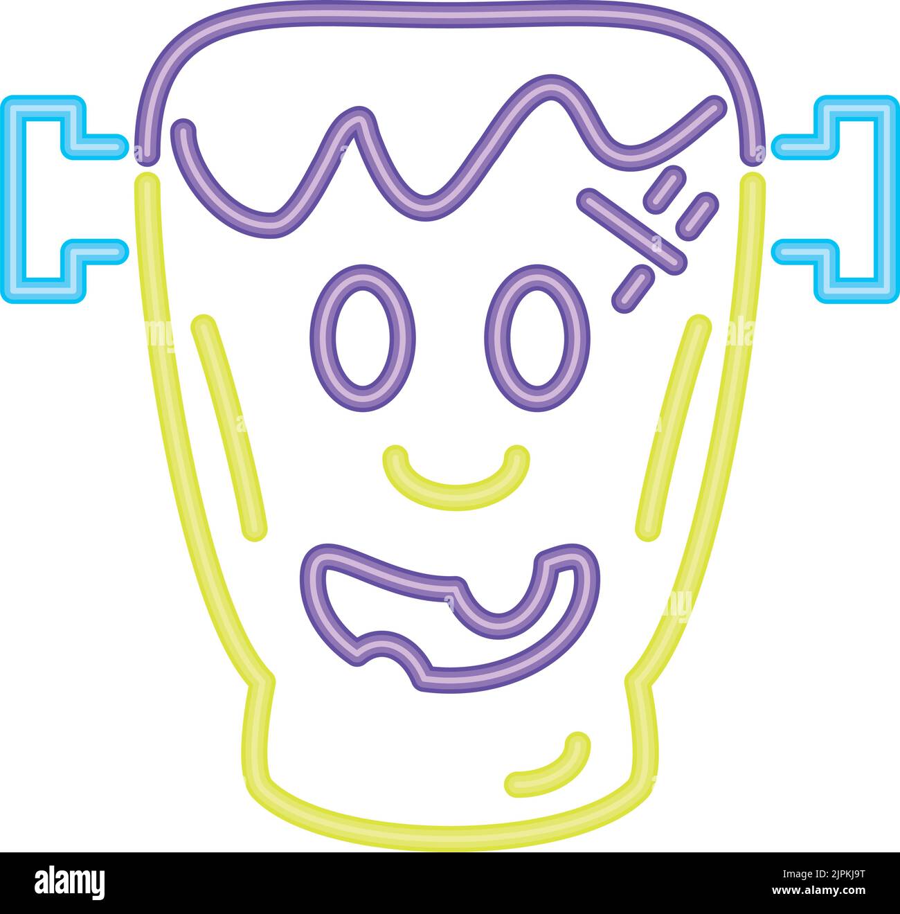 halloween monster neon Stock Vector Image & Art - Alamy