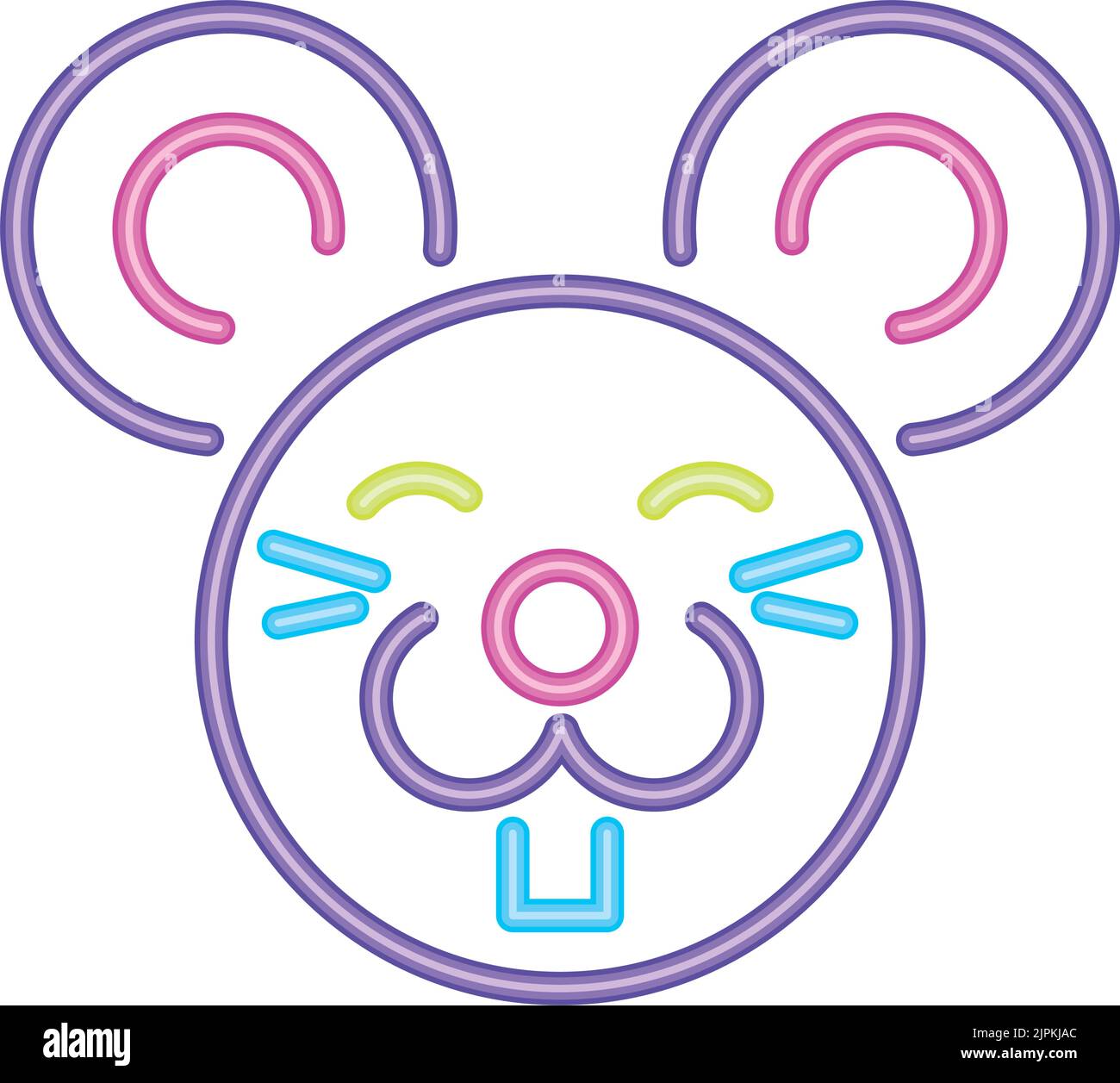 cute mouse neon Stock Vector Image & Art - Alamy