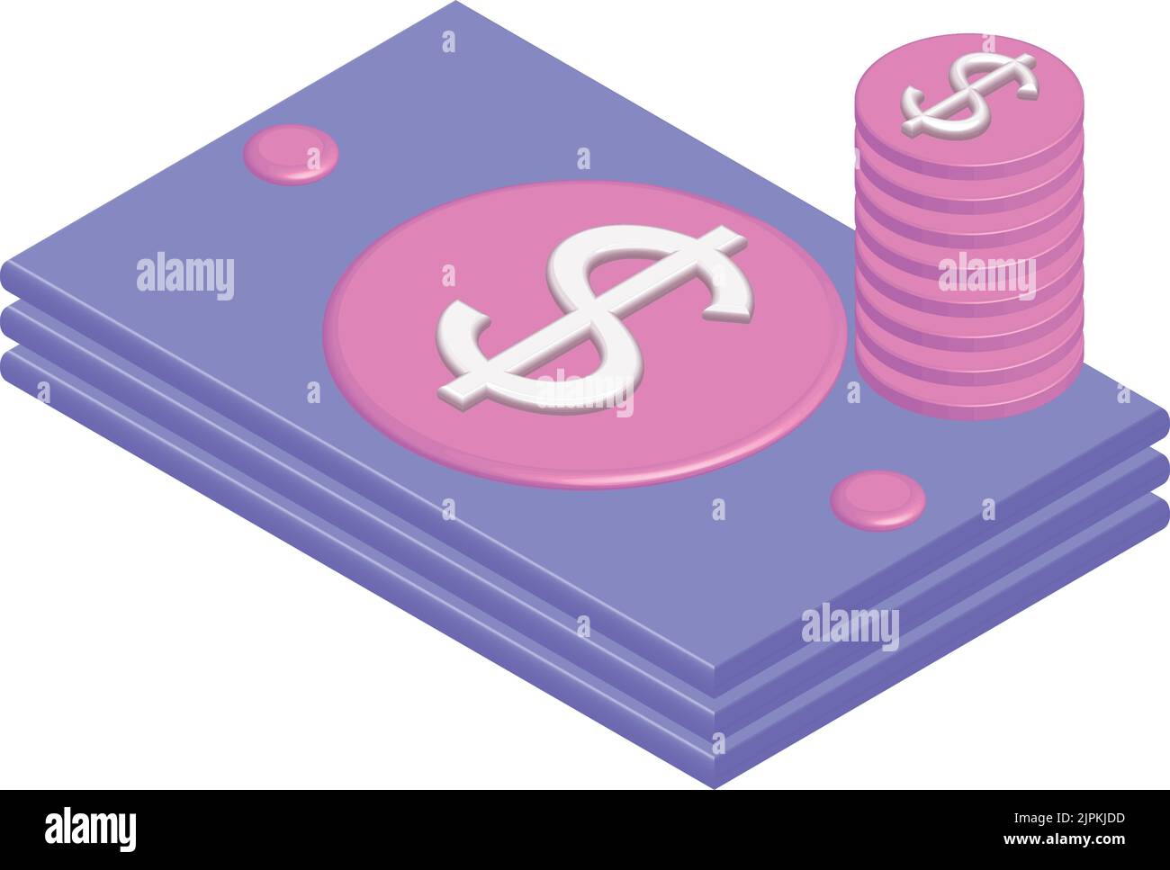 isometric money icon Stock Vector Image & Art - Alamy