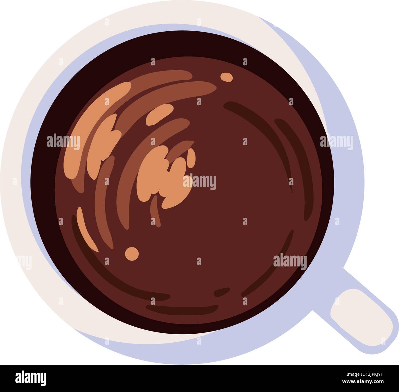 top view coffee cup Stock Vector Image & Art - Alamy