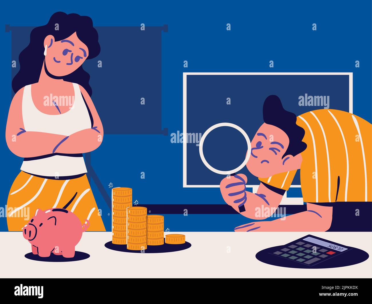 Auditing team Stock Vector Images - Alamy