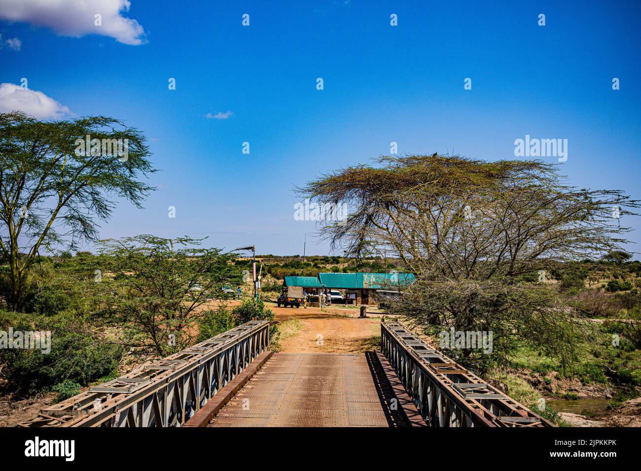 Mara River Bridge Narok County Maasai Mara National Game Reserve Park ...