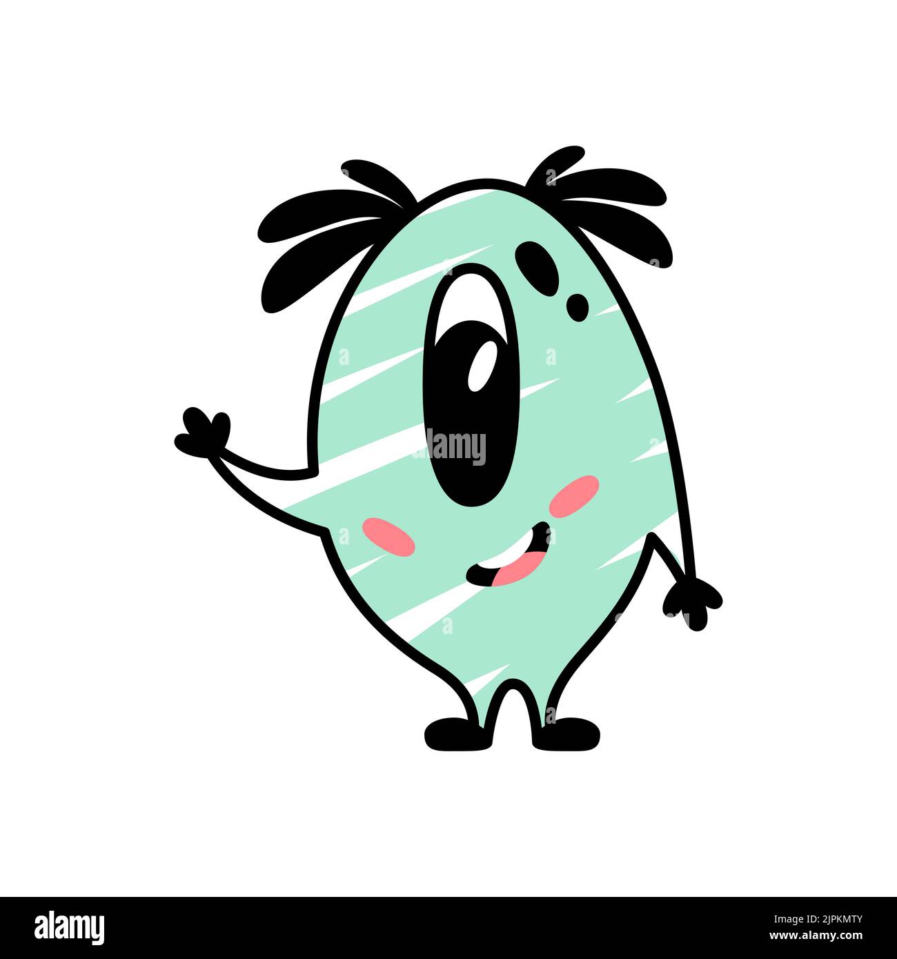 Waving alien Stock Vector Images - Alamy