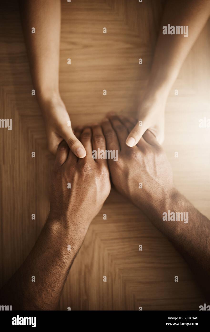You have me to look after you. two unrecognizable people holding hands ...