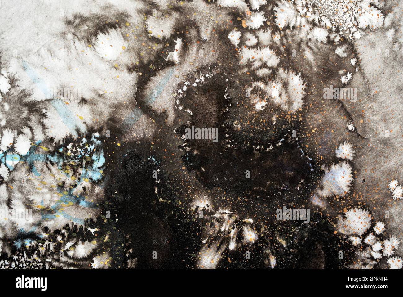 Watercolor abstract painting. Water colour drawing. Colorful blots ...