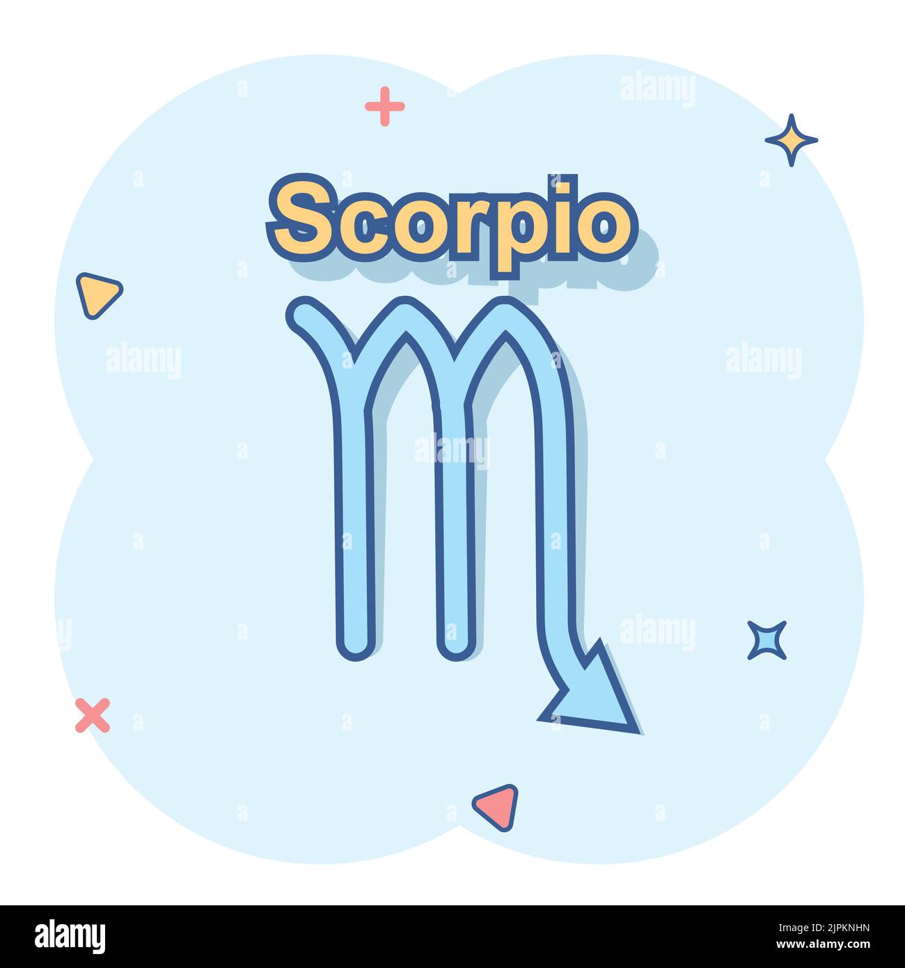 Vector cartoon libra zodiac icon in comic style. Astrology sign ...