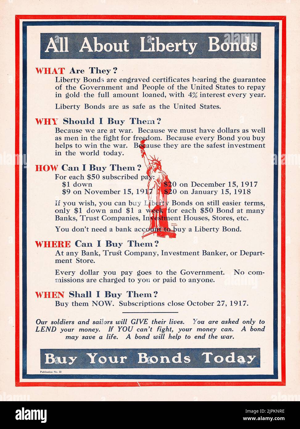 World War I Propaganda (U.S Government Printing Office, 1917) "All ...