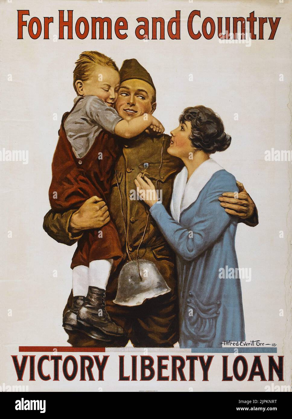 World War I Propaganda Poster (American Lithographic, 1918). Poster ...