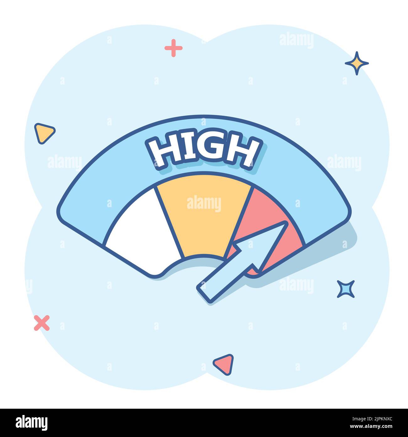 Tachometer illustration Cut Out Stock Images & Pictures - Alamy