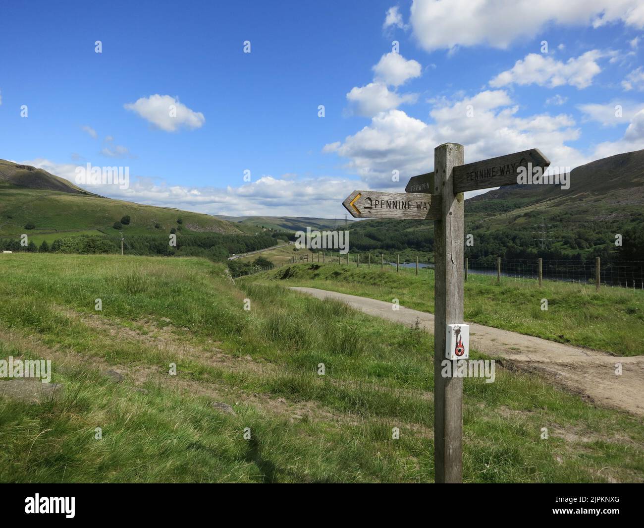 The Pennine Way National Trail Long-distance hiking trail. England. UK ...