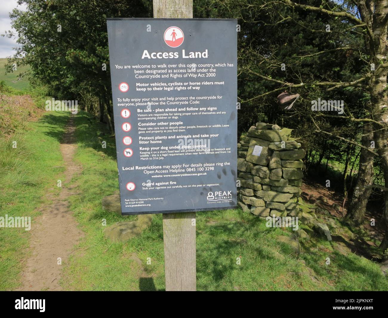 The Pennine Way National Trail Long-distance hiking trail. England. UK ...