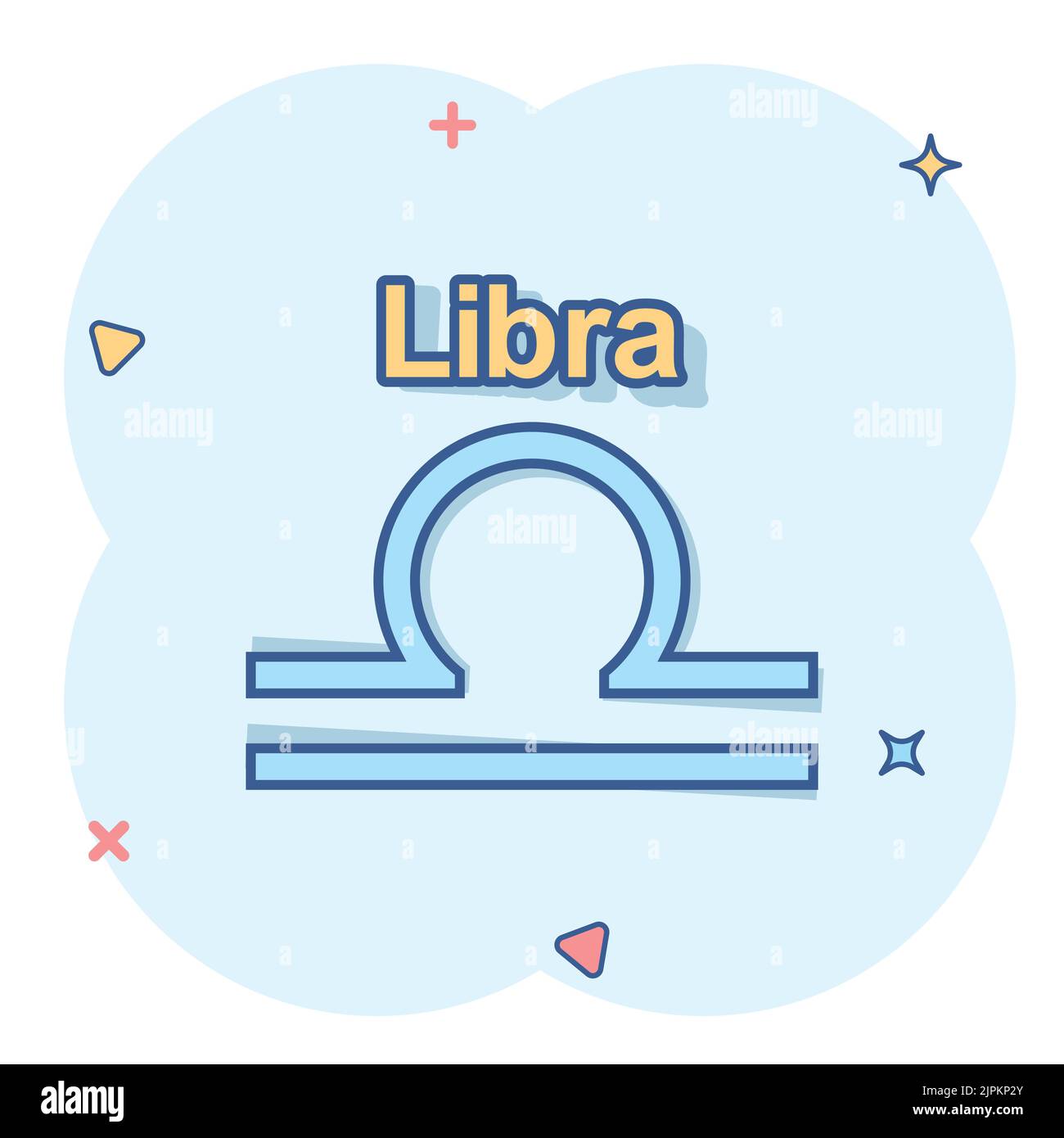 Libra constellation cartoon illustration hi-res stock photography and ...
