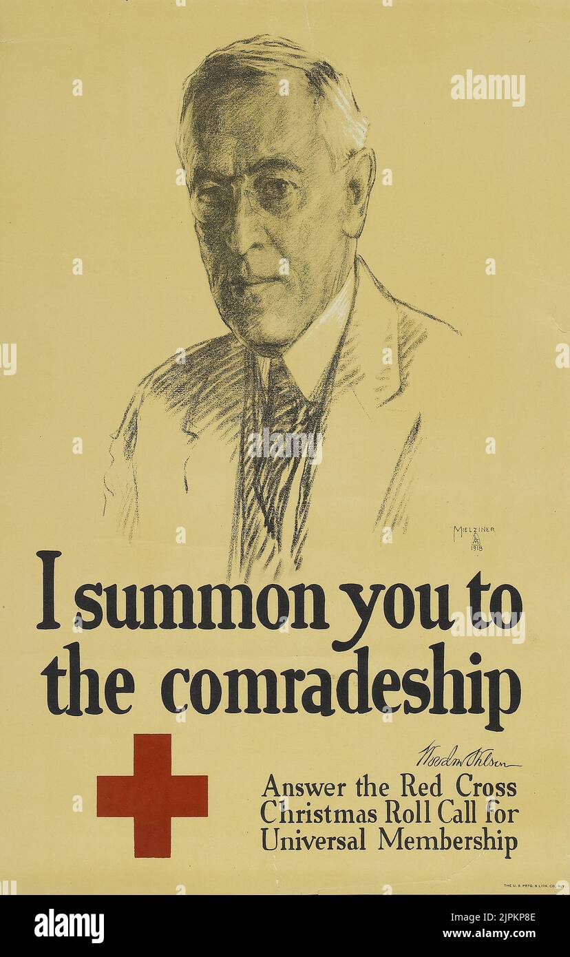 World War I Propaganda Poster (Red Cross, 1918 Stock Photo - Alamy