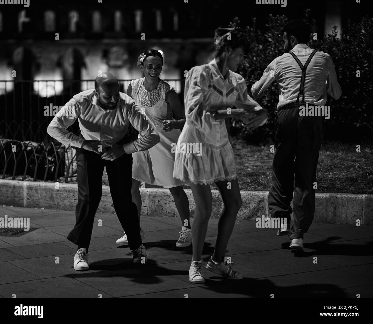 Street dancers in Rome, Italy Stock Photo - Alamy