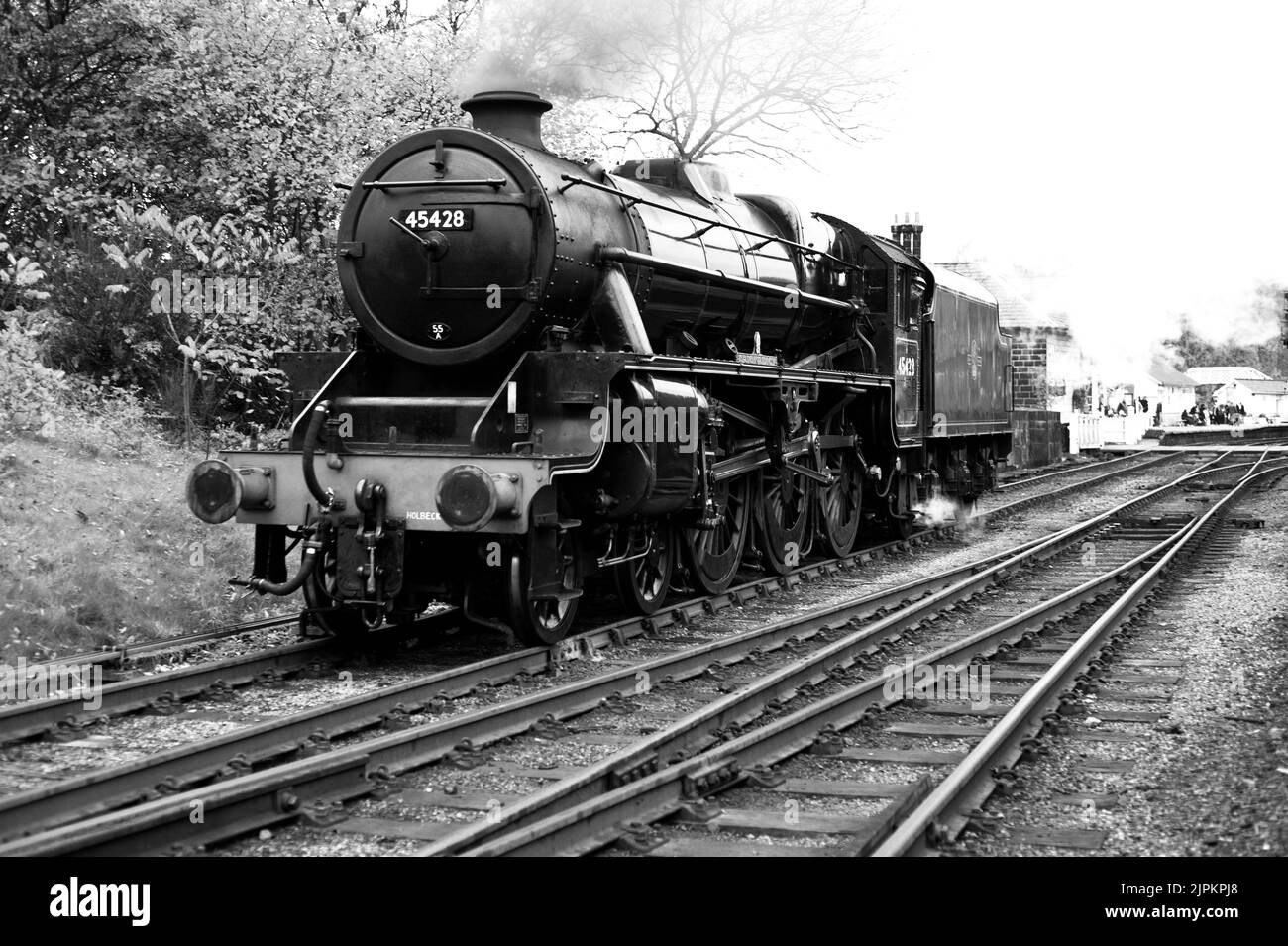 Ex Holbeck Based Loco Black 5 No 45428 at Grosmont, North Yorkshire ...
