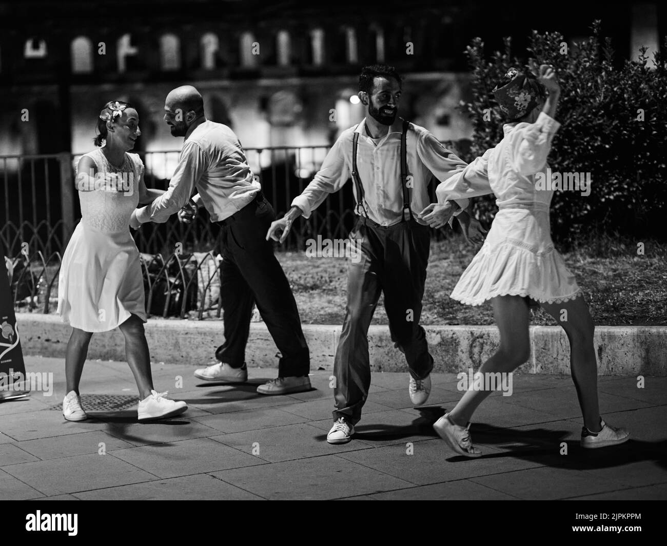 Street dancers in Rome, Italy Stock Photo - Alamy