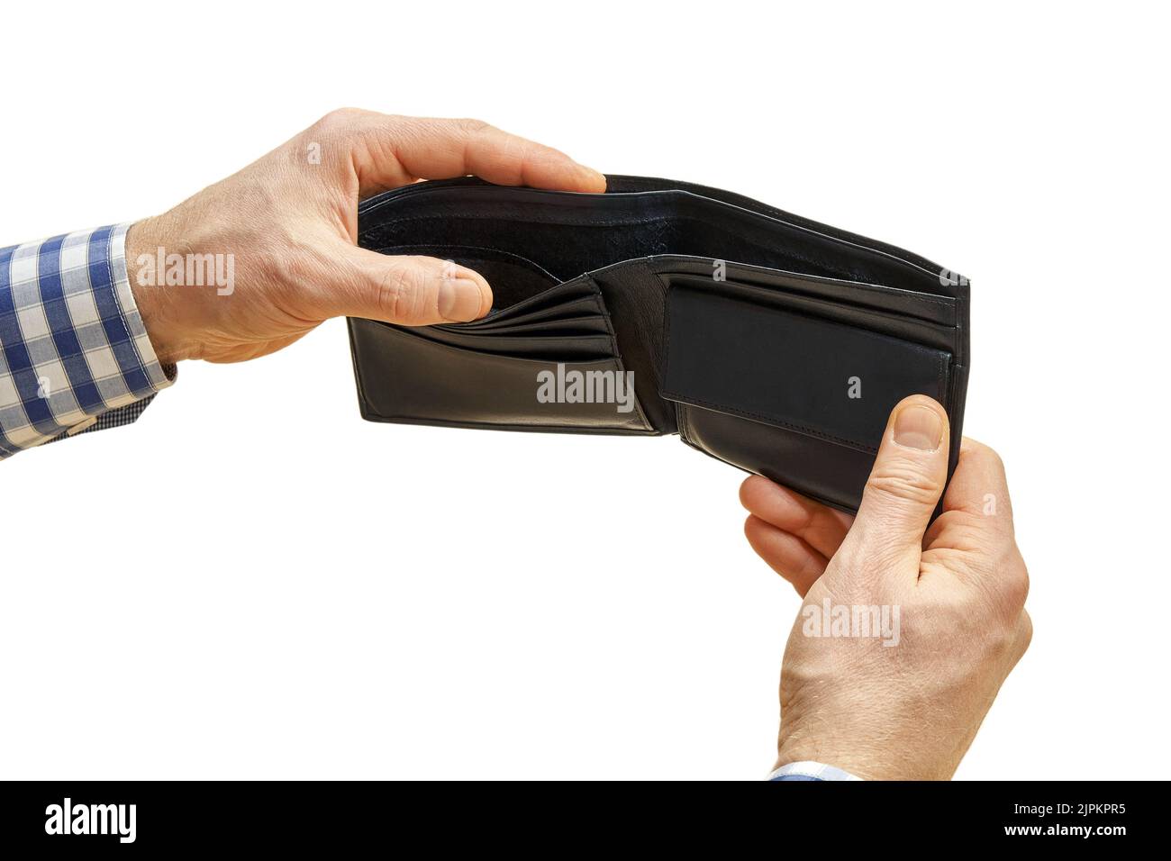 Empty wallet hands hi-res stock photography and images - Alamy