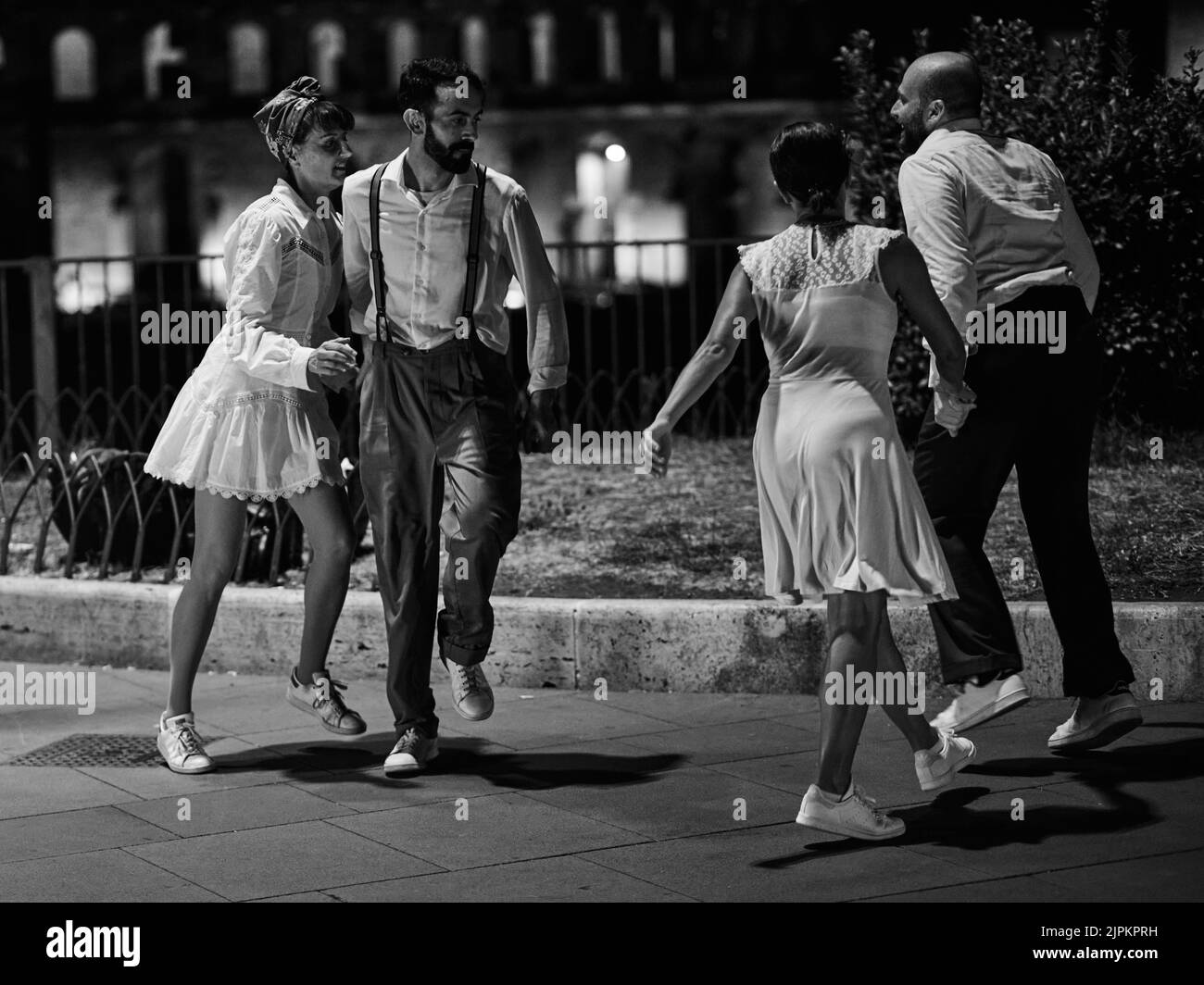 Street dancers in Rome, Italy Stock Photo - Alamy