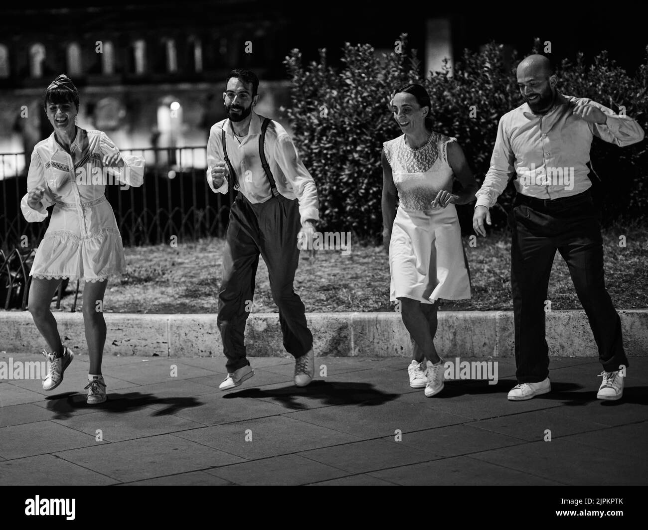 Street dancers in Rome, Italy Stock Photo - Alamy