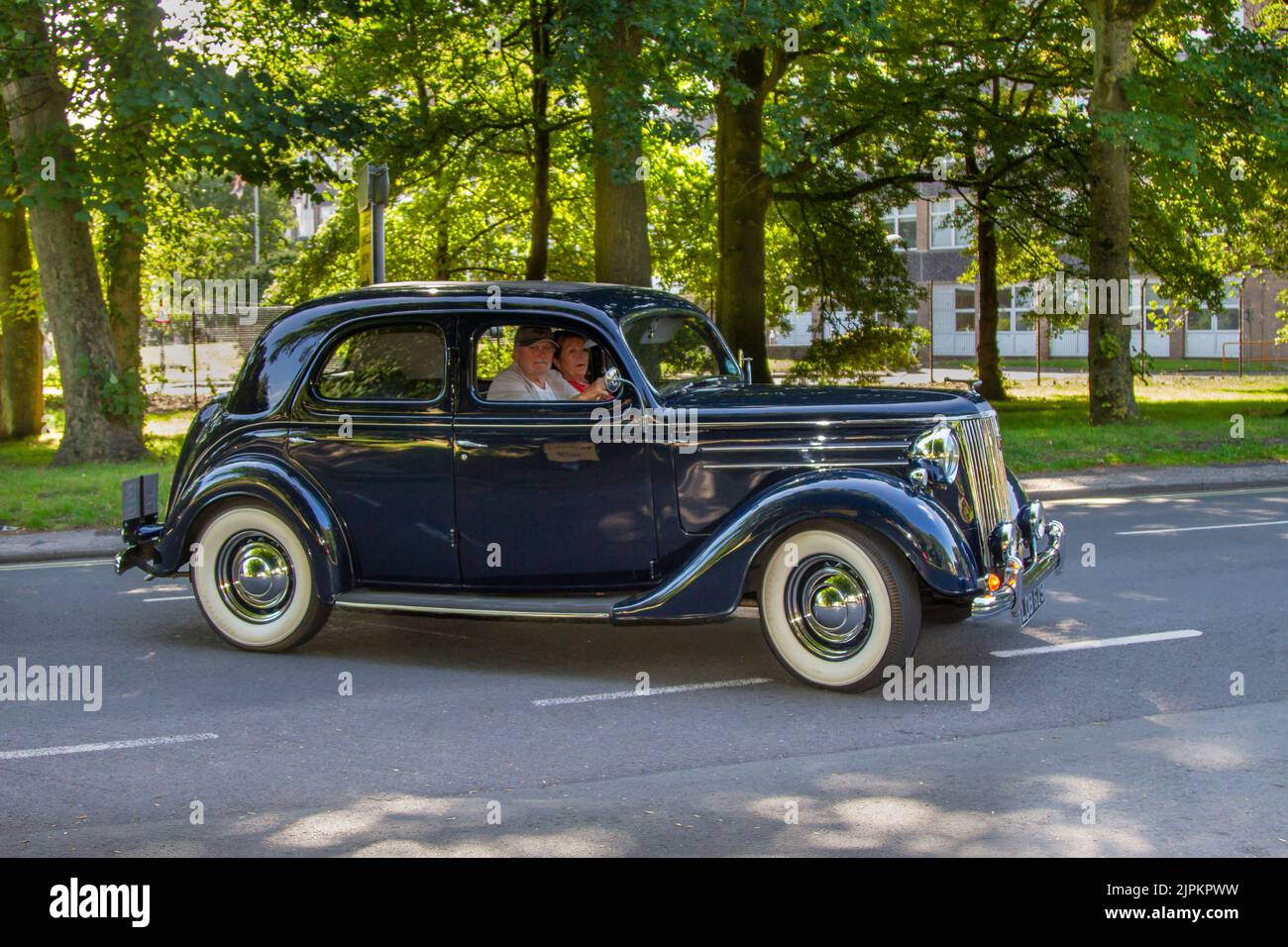 1950, 50s, fifties Ford Pilot V8 3622cc performance saloon; Vintage ...