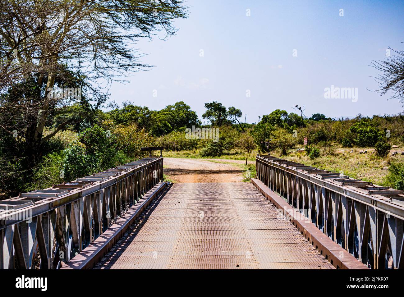 Mara River Bridge Narok County Maasai Mara National Game Reserve Park ...