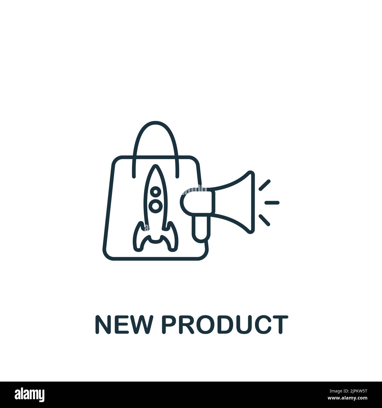 New Product icon. Line simple line Online Store icon for templates, web ...