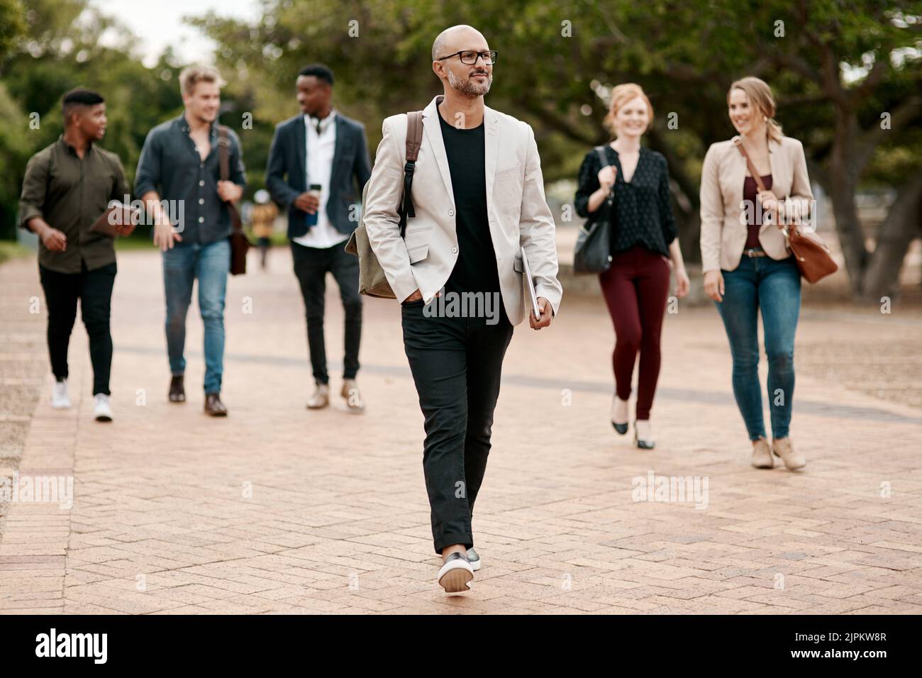 Diverse Business People Walking