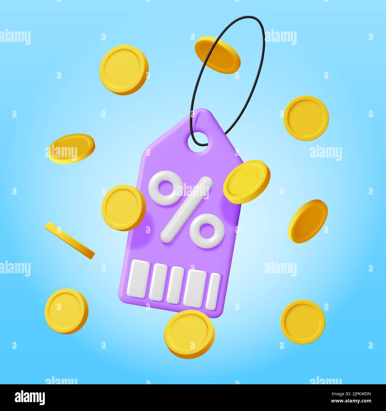 3D Tag with Money Isolated Stock Vector Image & Art - Alamy
