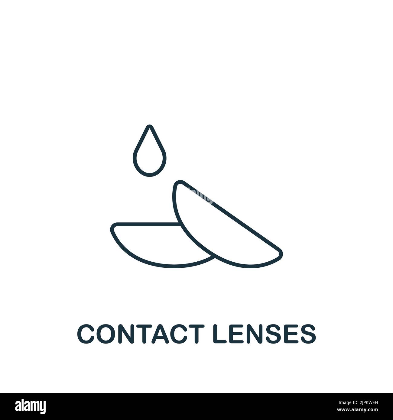 Contact Lenses icon. Line simple icon for templates, web design and ...