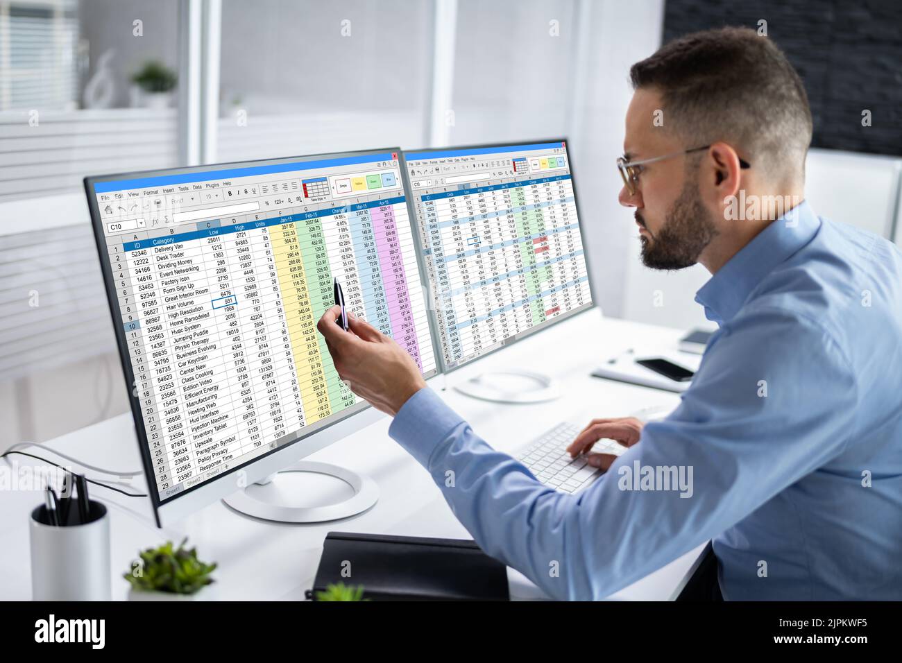 Medical Coding Bill And Billing Codes Spreadsheets Stock Photo - Alamy