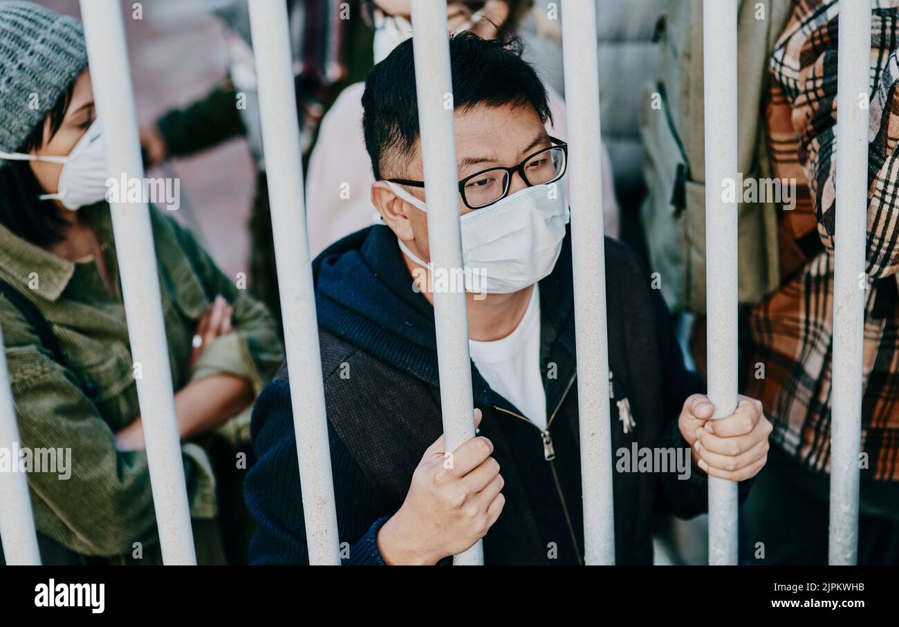 Sick, trapped young covid patient stuck in the city feeling like a ...