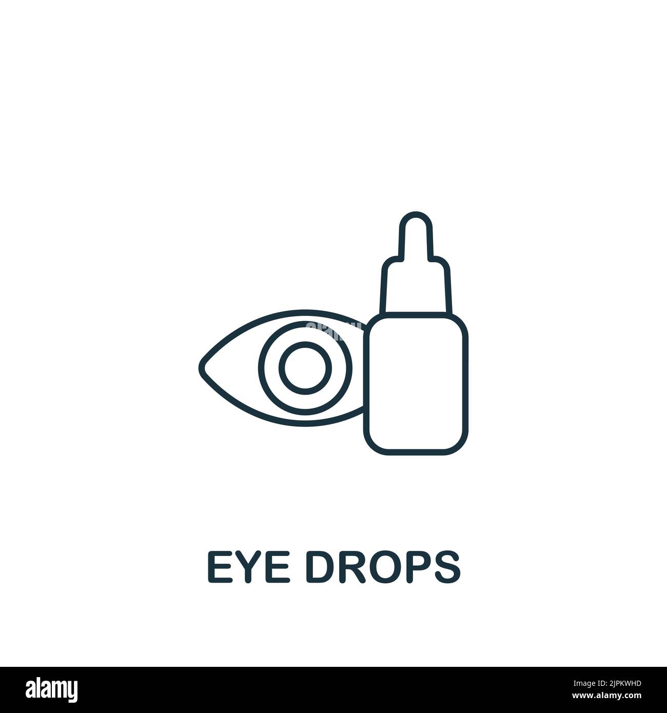 Eye Drops icon. Line simple icon for templates, web design and ...