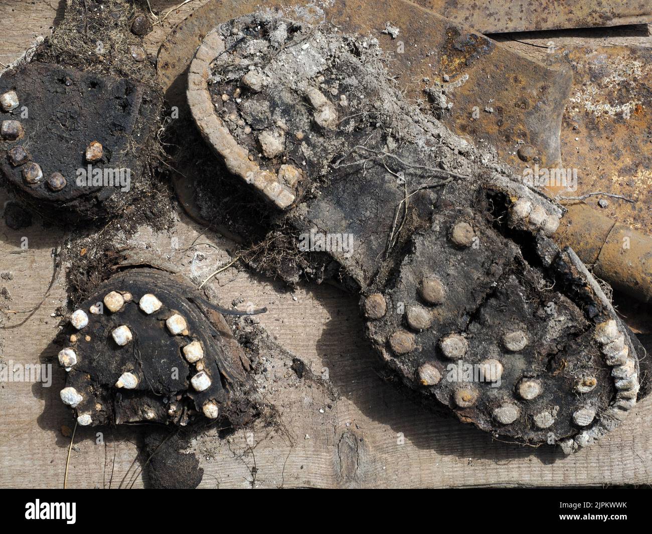 detail of first world war weapons found on Piana Mountain dolomites ...