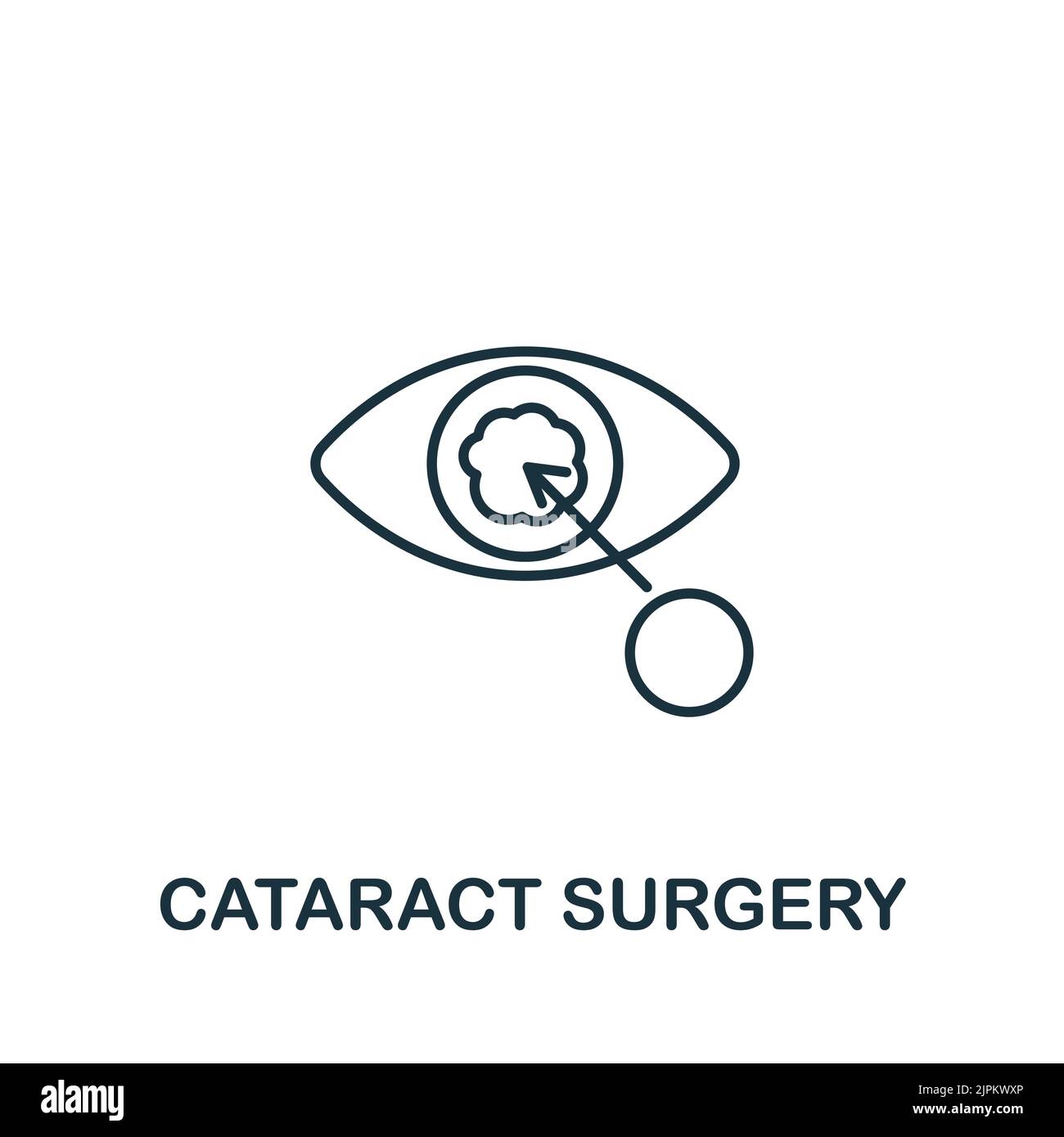 Cataract Surgery icon. Line simple icon for templates, web design and ...