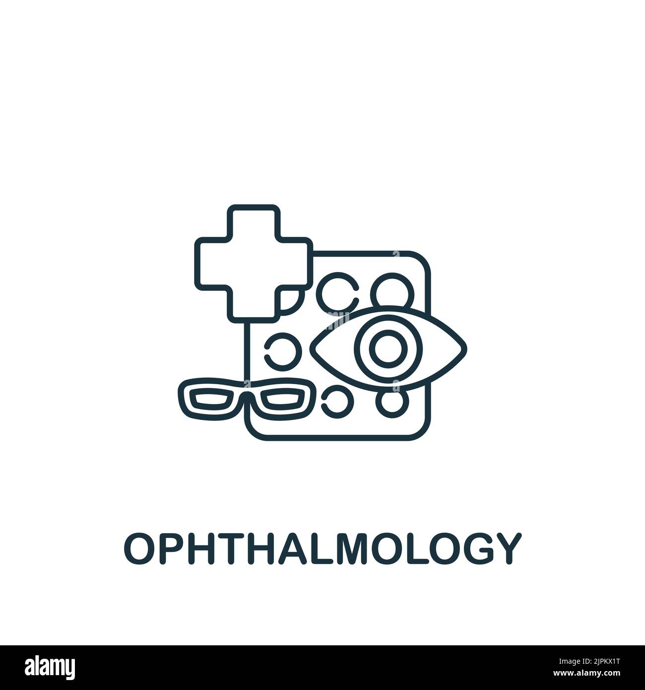 Ophthalmology icon. Line simple icon for templates, web design and ...
